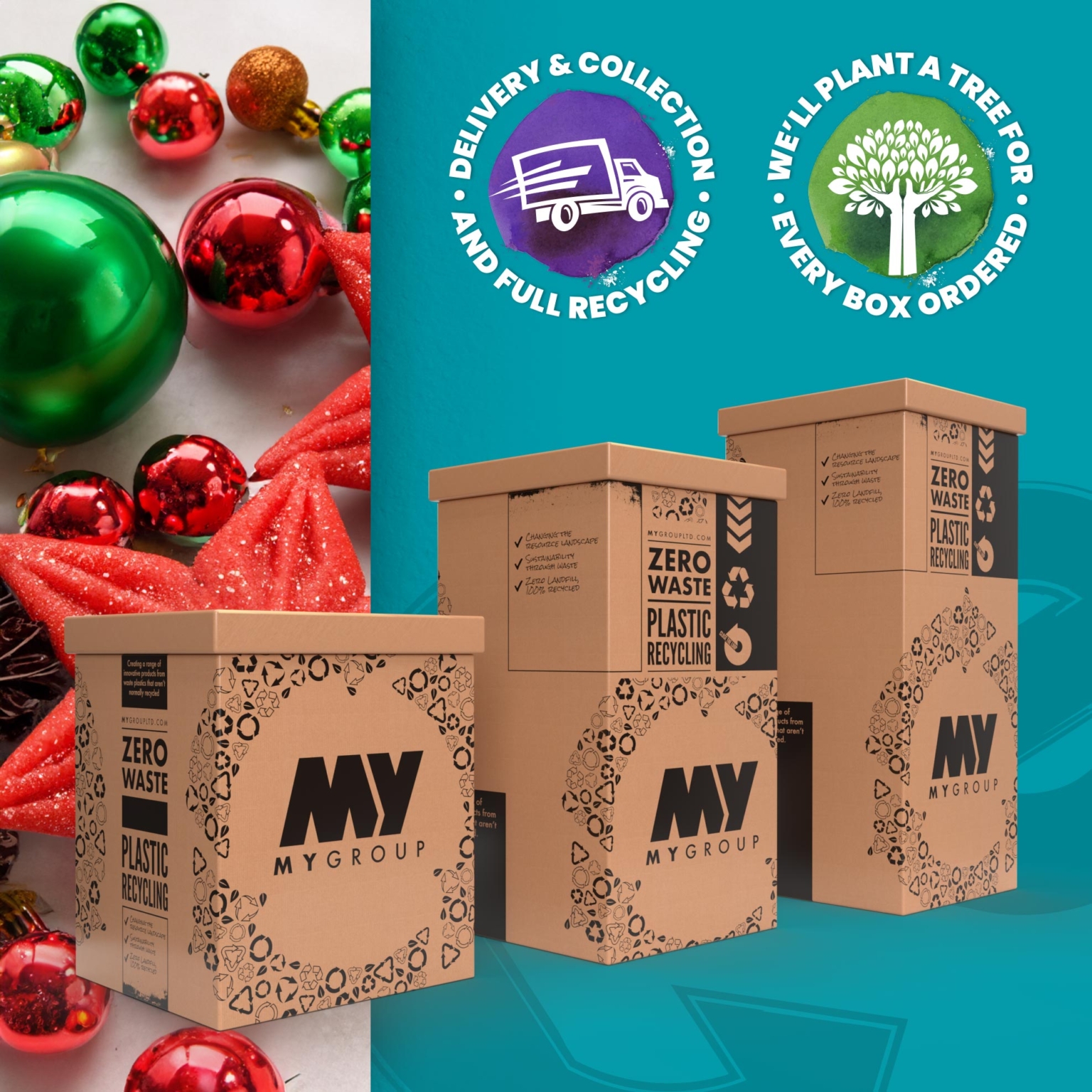 Christmas Recycling Box - ReFactory Plastic Waste Recycling