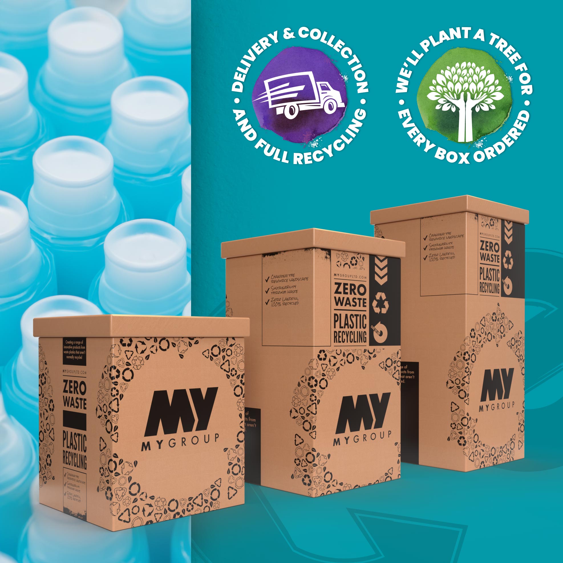 Hotel Amenities Recycling Box - ReFactory Plastic Waste Recycling